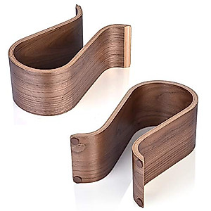 Jacksking Headset Hanger, U Shape Wood Headphones Stand Holder Hanger Wooden Headset Desk Display Shelf Rack, Headphones Stand