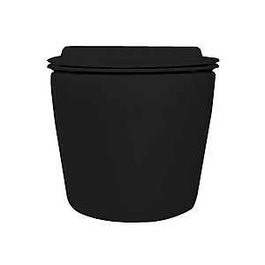 Fine Fixtures Dakota Wall Hung Toilet With Rimless Flush - Black