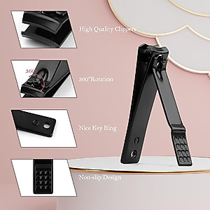 Manicure Set, Nail Clipper Kit, Nail Clipper Set, Nail Care Kit, 8 In 1 Professional Manicure Kit Grooming Kit, Stainless Steel Facial Pedicure Care Tool, Gifts for Men Teens Husband Boyfriend