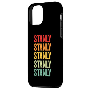 iPhone 12 mini Stanly County, North Carolina, Rainbow Text Design Case
