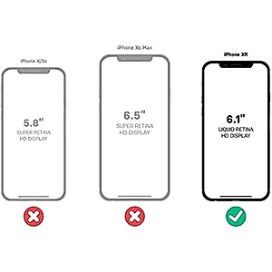OtterBox Ultra Slim Clear Pattern Case for iPhone XR (Only) - with Screen Protector - Scratch Resistant - Bundle Packaging - Clear