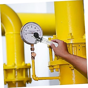 OKUMEYR 3pcs Barometer Carbon Dioxide Flowmeter Measurement Flowmeter Argon Flowmeter Flow Meter Flowmeter Tube for Air Carbon Dioxide Flow Indicator Regulator Aluminum Alloy Transparent