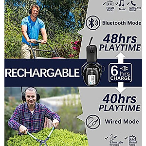 PROHEAR 033 Upgraded Bluetooth Hearing Protection Headphones - Black GEP01 Gel Ear Pads (Upgraded) for 3M PELTOR Headsets