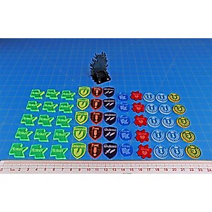 LITKO Token Upgrade Set Compatible with Ice & Fire Tabletop Miniatures Game, Multi-Color (56)