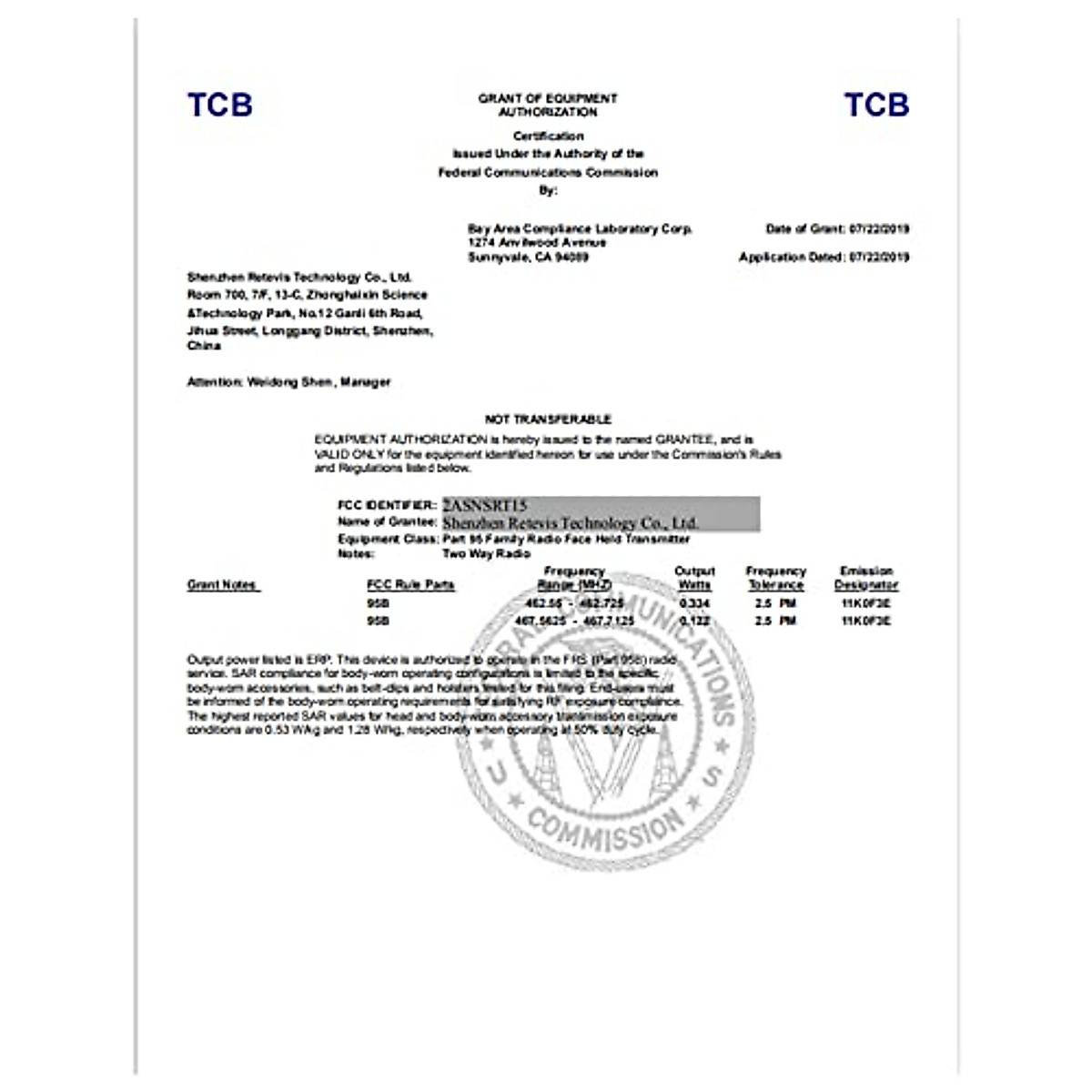 Retevis RT15 Rechargeable Walkie Talkies for Adults,Portable FRS Two-Way Radios Mini,VOX Lock USB Charging,for Outdoor Camping,Family Travel(1 Pack)