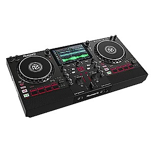 Numark Mixstream Pro Standalone System with Speakers, 7” Touch Screen, WiFi Streaming, 2 Channels & FX