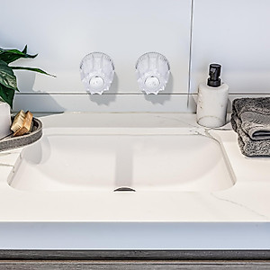 Kigley 4 Pcs Shower Faucets Handle Replacement Handles Shower Knob Replacement Compatible with Pfister Old Systems Bathtub, Clear (Novelty Style)