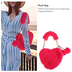 CALLARON Lovely Handbag Plush Handbag 1pc Shaped Bag Fur Christmas Miss Plush Bag -shaped Handbag Carteras Para Mujer De Colgar Hombro