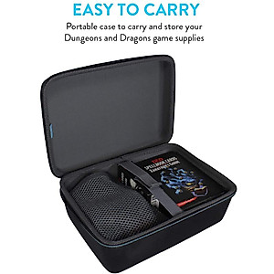 TUDIA EVA Large Empy Hard Case for Dungeons & Dragons RPG Game Accessories, Spell Cards, Dices, Mini Figures, Tokens (Large) [Case ONLY, DND Accessories NOT Included]