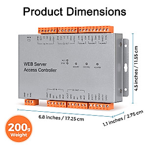 2 Doors Access Control System Core Control Components,Professional Web Server 2 Door Access Control Panel Wiegand Controller (FD-ACN2)