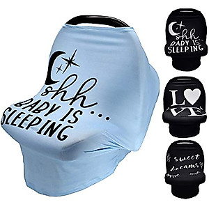 Wallfire Baby Nursing Cover,Baby Car Seat Canopy,No Touch Sign Infant Stroller Cover Breastfeeding Cover