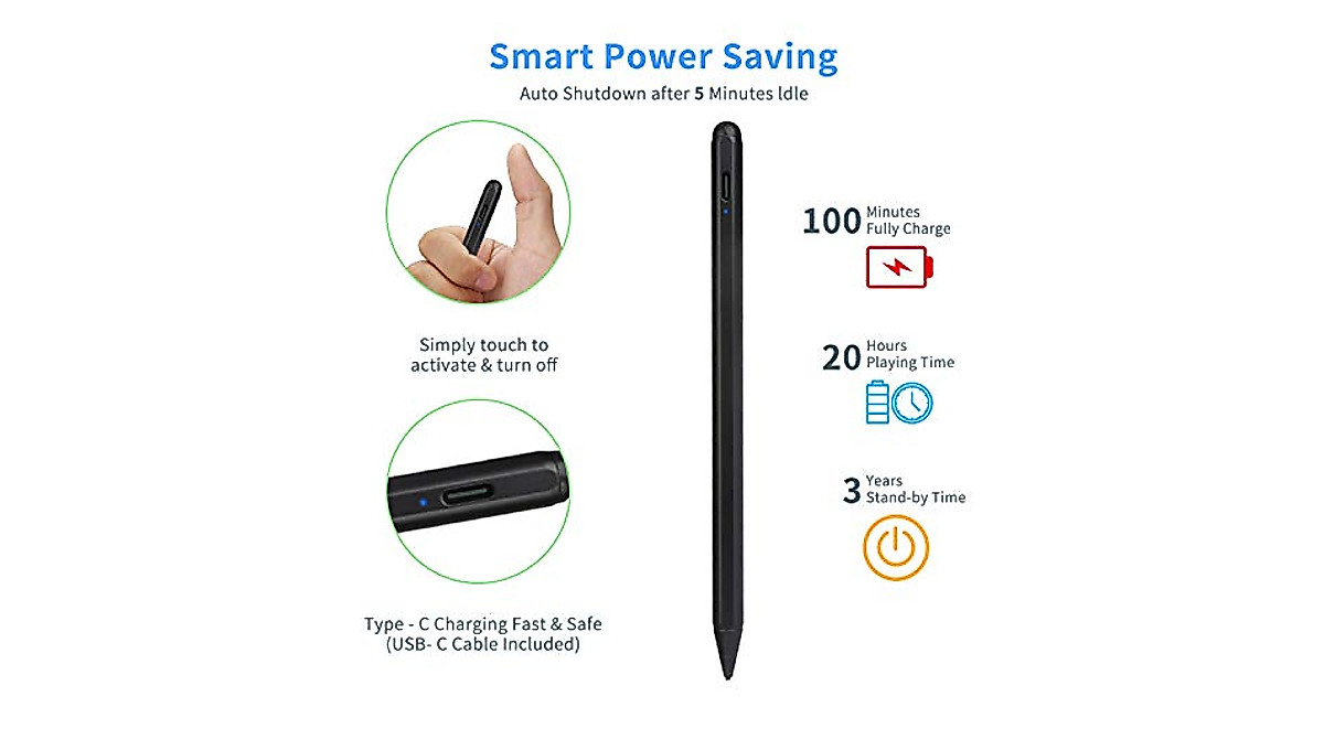 Stylus Pen for Dell 2 in 1 Laptop - Precision Writing Tool