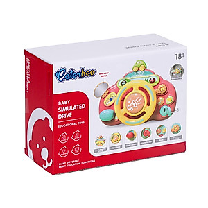 Caterbee Baby Turn and Learn Driver Steering Wheel Toys (Blue)