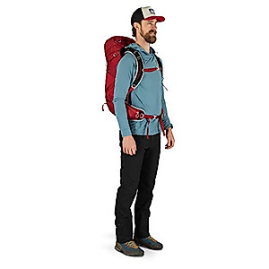 Osprey Talon 33L Men's Hiking Backpack with Hipbelt, Cosmic Red, S/M
