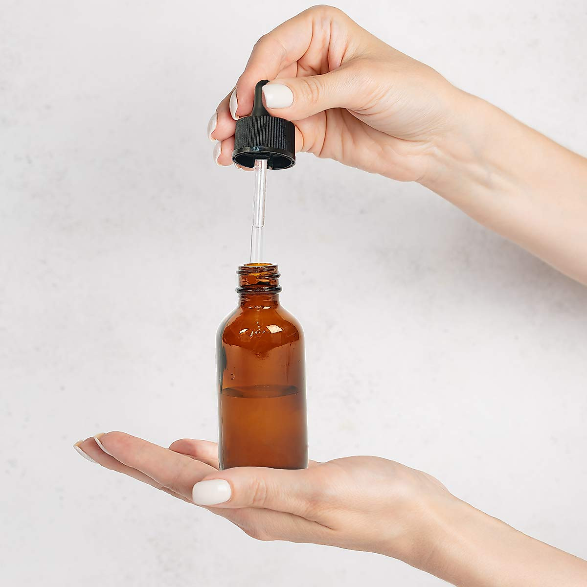 Eternal Moment 2 oz Eye Dropper Bottle(24 Pack), 60ml Amber Glass Bottles with Glass Eye Dropper for Essential Oils, Chemistry Lab Chemicals, Colognes & Perfumes