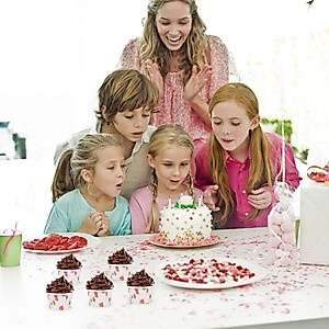 ABOOFAN 100pcs Cupcake Liners Strawberry Standard Paper Baking Cups Cupcake Liners Muffin Baking Cupcake Mold to Use for Pans