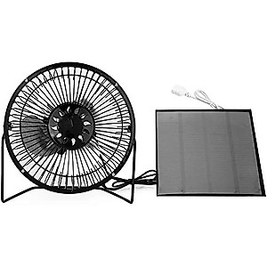 Solar Panel Powered Fan, 4.5W 6V USB Solar Panel Powered Mini Portable Fan Solar Mini Exhaust Fan for Cooling Ventilation Home Travelling Fishing