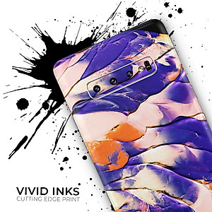 DesignSkinz Liquid Abstract Paint V13 Protective Vinyl Decal Wrap Skin Cover Compatible with The Samsung Galaxy S20 (Screen Trim & Back Glass Skin)