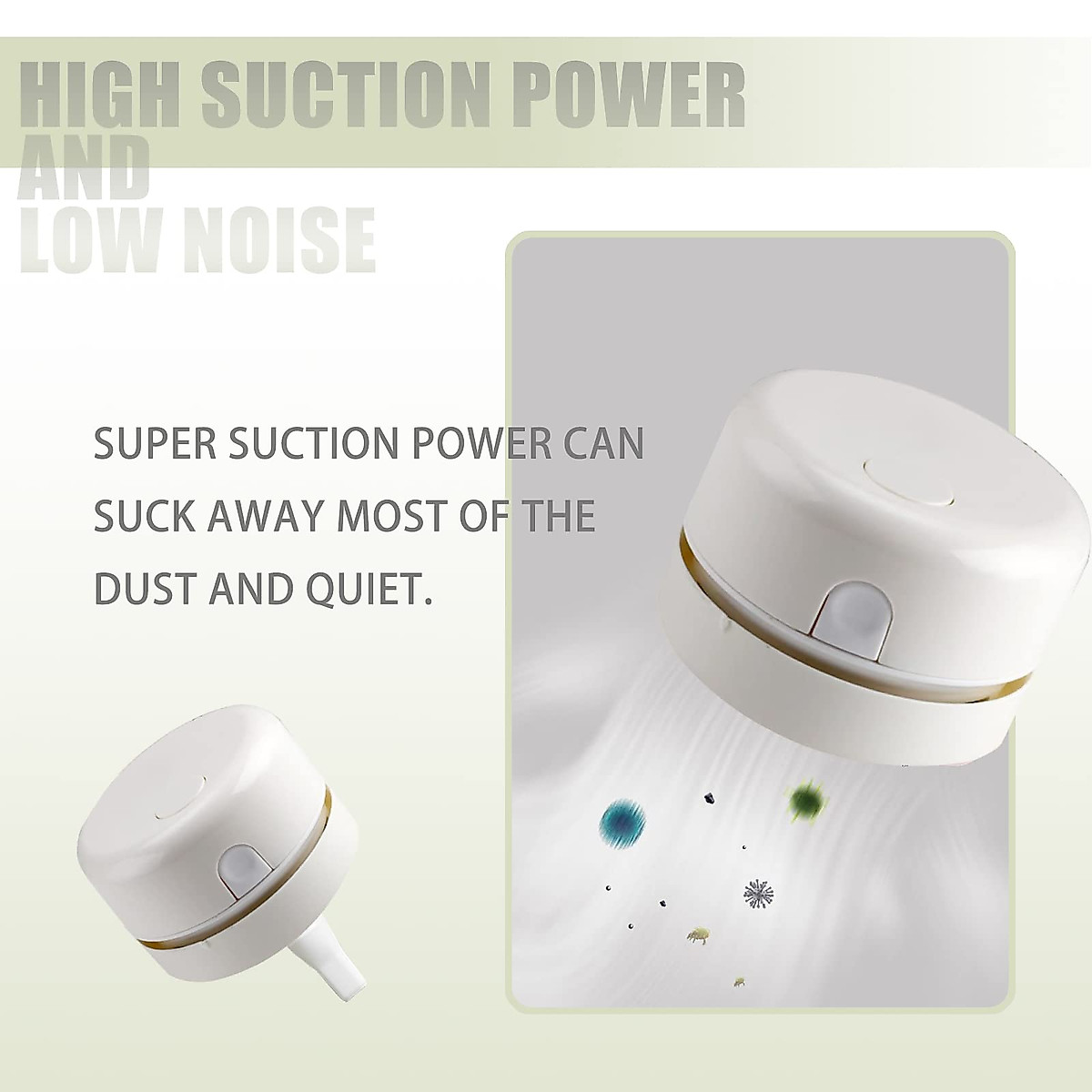 YAFIYGI Practical Present Desktop Vacuum Cleaner Mini Crumb Vacuum Cleaner Portable Handheld Cordless Sweeper Cleaning for Home,Office,Cars,Pet Hairs