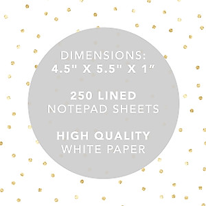 Graphique Llama Love Jotter Notepad, Pad of Paper w/ 250 Perforated Ruled Pages and Fun “Llama Do This Now” Message, Great for Kitchen Counters, Nightstands, Desks, and More, 4.5" x 5.5" x 1"