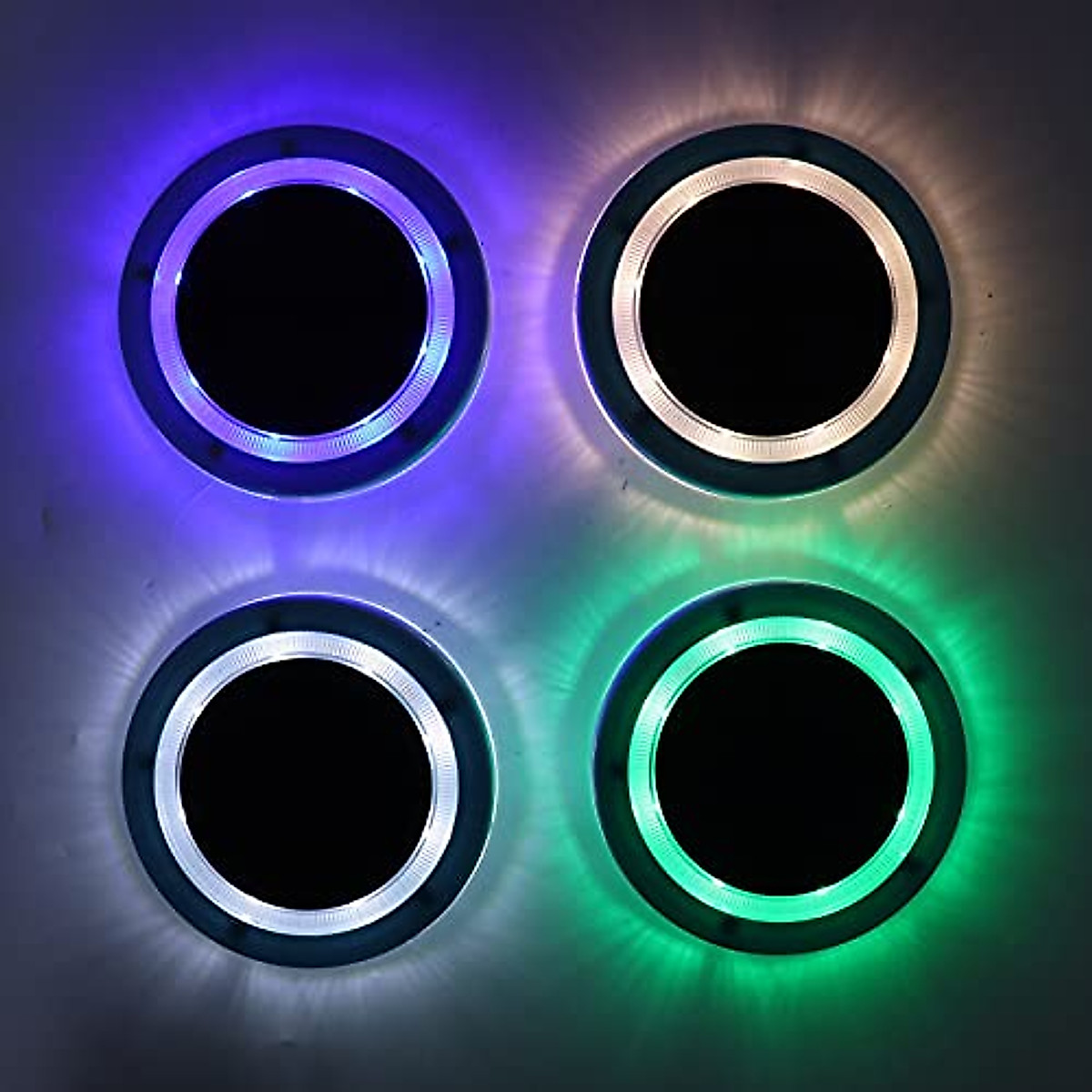 Tomotato 4 Pcs Solar Floating Lights, Waterproof Solar Floating Pool Led Lights Color Changing Solar Lights for Swimming Pool Pond Spa Hot Tub Garden