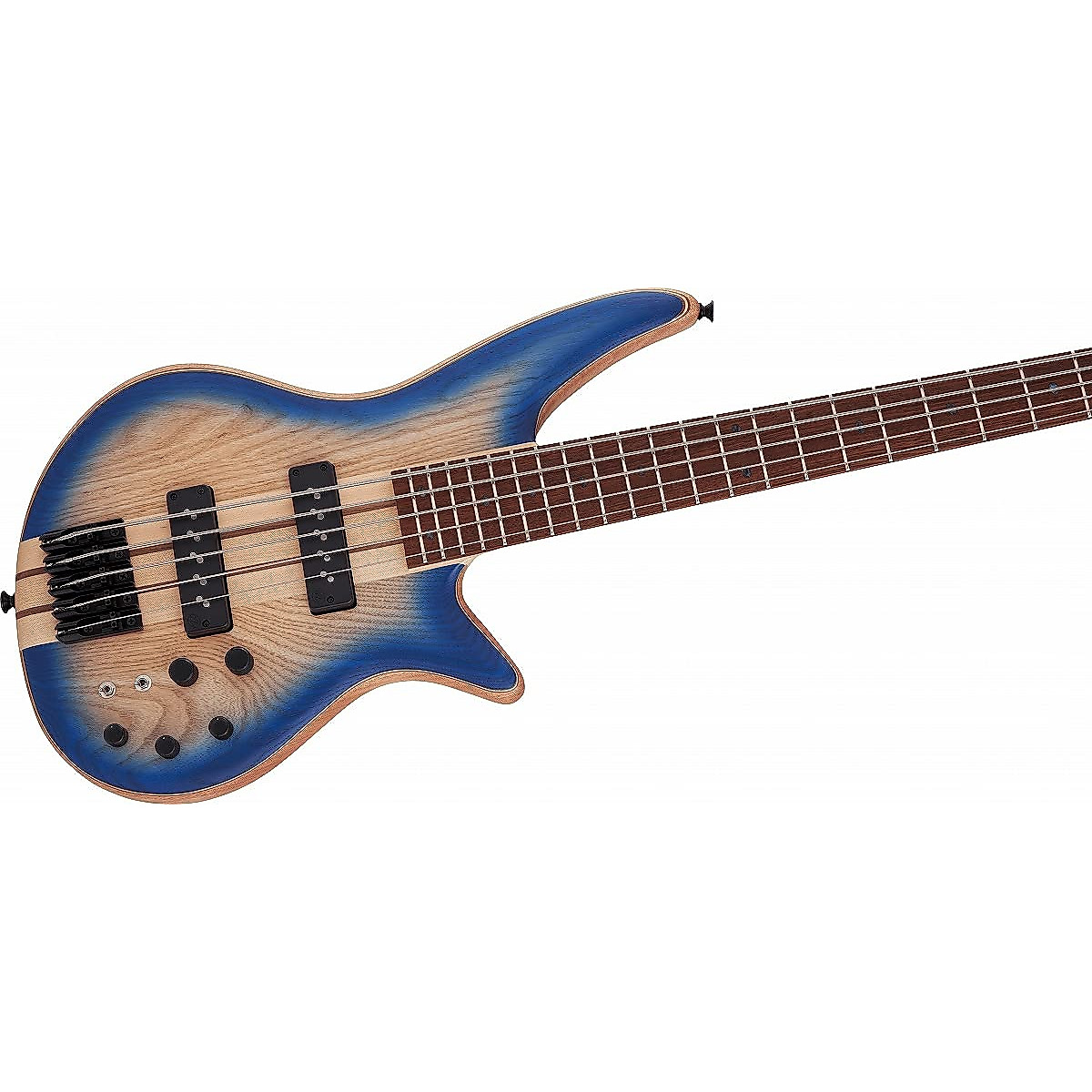 Jackson Pro Series 5-String Spectra Bass SBA V, Blue Burst, Caramelized Jatoba Fingerboard