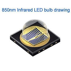 WAYLLSHINE (E6 850nm IR Illuminator Infrared Flashlight for Hunting, Night Vision Camera Device