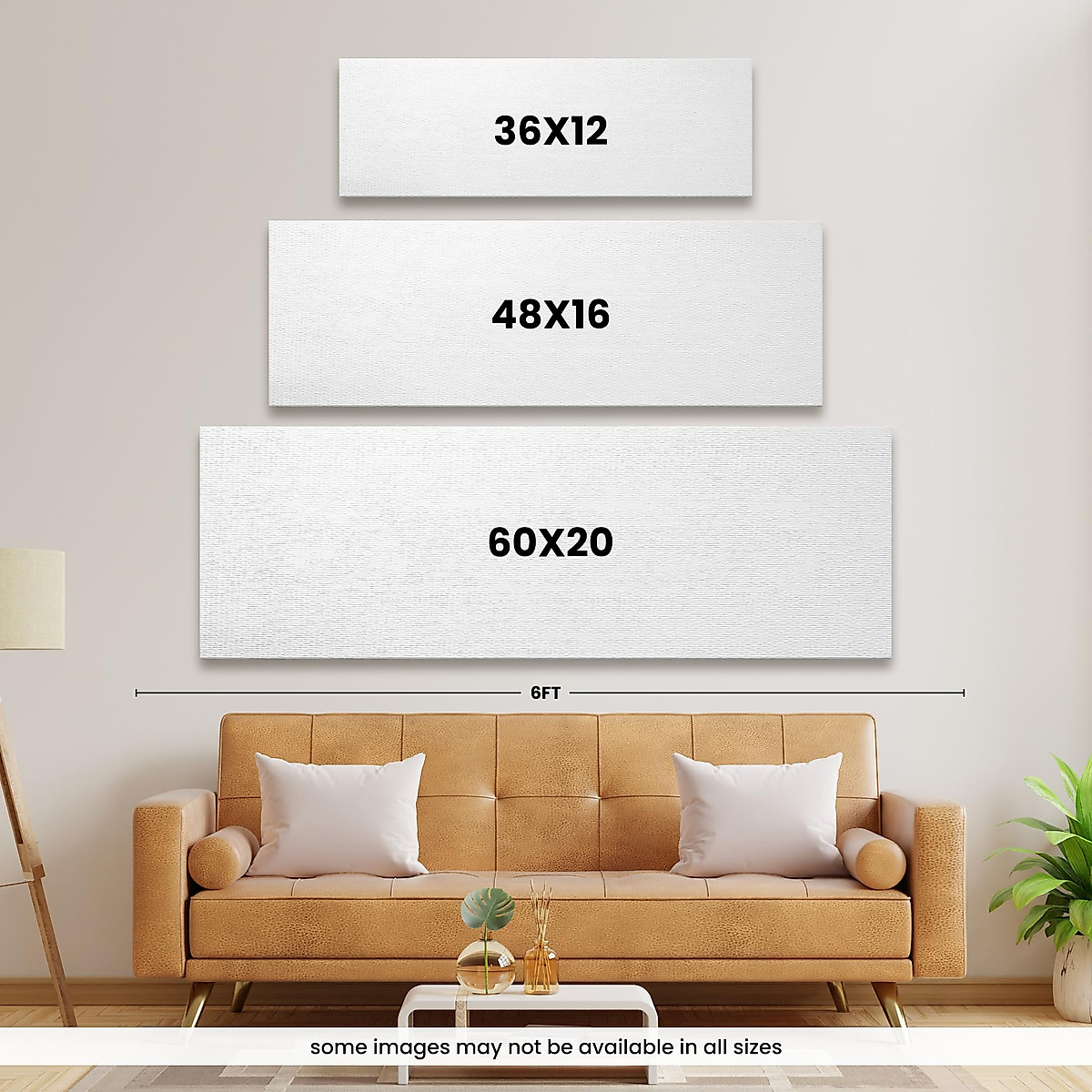 CANVAS ON DEMAND Dodger Stadium and La Skyline Lit Up At Night - Panoramic Canvas Wall Art Print by Circle Capture, Home Decor, Baseball, United States Artwork, 60"x20"