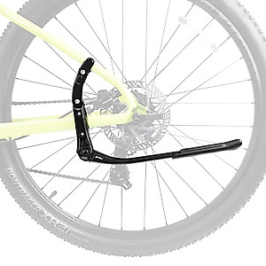 BV Bike Kickstand - Lightweight Aluminum Alloy Rear Side Kick Stand for 24-28" Bikes - Tool-Free Installation, Suitable for All Bikes and Terrains