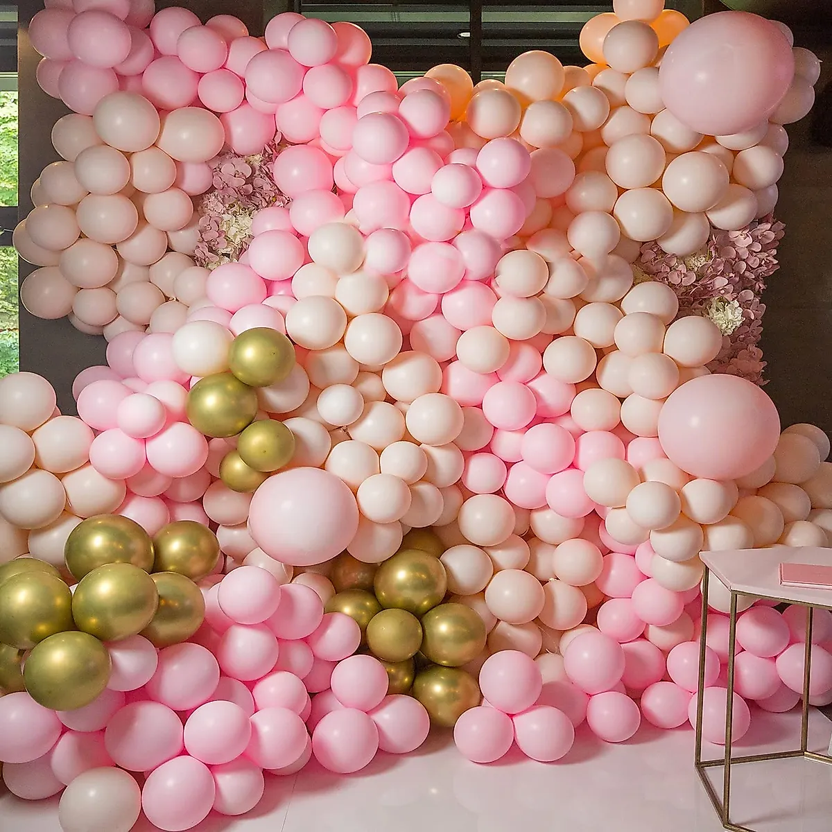Pastel Pink Balloon Garland Kit 130Pcs Pastel Balloons 36/18/12/10/5 Inch Macaron Balloons Different Sizes for Baby Shower Gender Reveal Wedding Happy Birthday Party Decorations