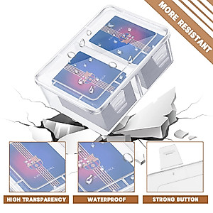Vicenpal 300 Card Storage Box Compatible with MTG TCG Clear Plastic Trading Removable Divider Hard Deck for Baseball Football Game Organizer Collector (6 Pcs)