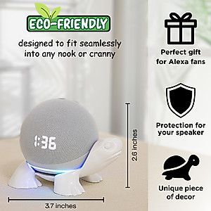 Turtle Echo Dot Holder Stand for Echo Dot 4th/5th Generation, Unique Alexa Holder, Turtle Alexa Stand Holder Mount, Accessories Speaker, dot Stand Holder for Alexa Echo dot, Amazon Echo dot Holder