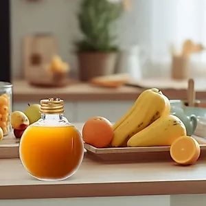 Baluue Christmas Drink Balls 10pcs Clear Christmas Booze Balls 150ml Tree Fillable Ornaments Water Bottle Bulbs Shape Plastic Pendant for Home Decoration Party Decoration Golden