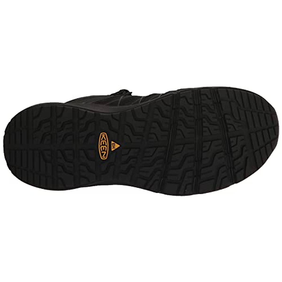 KEEN Utility Women's Vista Energy Mid Height Composite Toe Internal Metatarsal Guard Industrial Work Boots, Black/Raven, 7.5 Wide