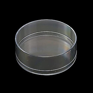 Tighall 10PCS Clear Acrylic Plastic Round Cube Organizer Acrylic Boxes for Display Clear Circle Box with Lid Containers for Candy,Beads