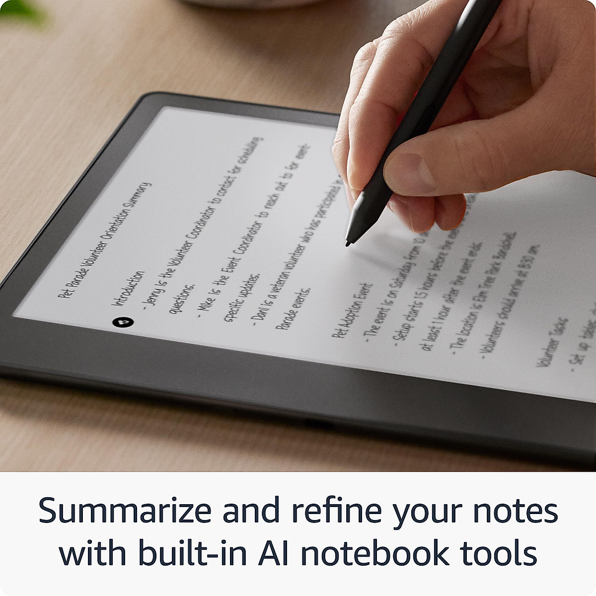 Introducing Kindle Scribe (16 GB), the first Kindle for reading and writing, with a 10.2” 300 ppi Paperwhite display, includes Basic Pen