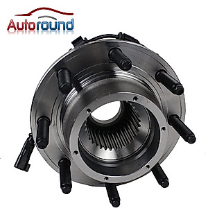 Autoround 515130 4WD SRW Front Wheel Hub and Bearing Assembly Compatible with Ford F-250 F-350 Super Duty 2011 2012 2013 2014 2015 2016 8 Lug w/ABS