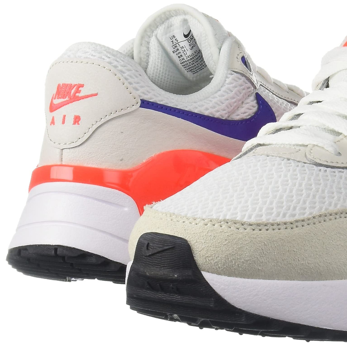 Nike Womens Air Max SYSTM Fitness Workout Running Shoes White 7.5 Medium (B,M)