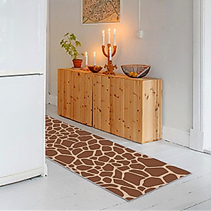 TUOJINRUIDA Stripe Patterned Indoor Runner Rug 2' x 12' 60 x 360 cm Non-Slip Washable Ideal for Hallway, Kitchen, Entryway, Living Room & Bedroom