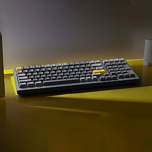 Keychron Q5 96% Layout Wired Custom Mechanical Keyboard, Hot-Swappable Gateron G Pro Brown Switch, QMK/VIA Programmable Macro, Full Aluminum, RGB Backlight, Double Gasket for Linux Mac Windows - Grey