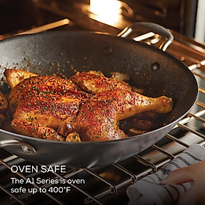 Circulon A1 Series with ScratchDefense Technology Nonstick Induction Cookware/Pots and Pans Set, 9 Piece, Graphite