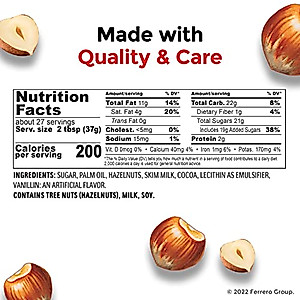 Nutella Hazelnut Spread with Cocoa for Breakfast, Great for Easter Baking, 35.3 oz Jar