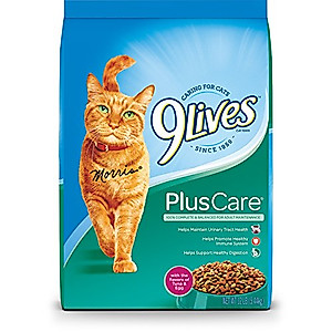 9Lives Plus Care Dry Cat Food, 12 lb. Bag