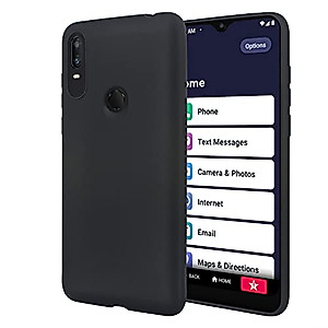 Lacass Jitterbug Smart3 Case, Silicone Soft TPU Bumper Durable Flex and Easy Grip Case for Jitterbug Smart 3 (2021) for Seniors (aka Lively Smart) (Black)