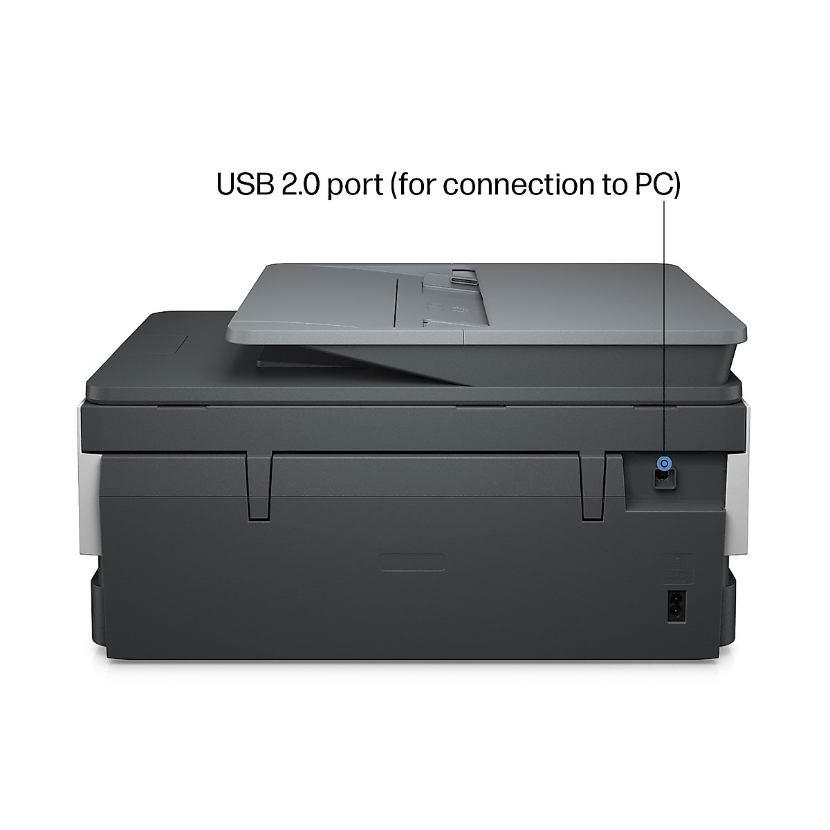 HP OfficeJet 8015e Wireless Color All-in-One Printer with 6 Months Free Ink with HP+(228F5A), White
