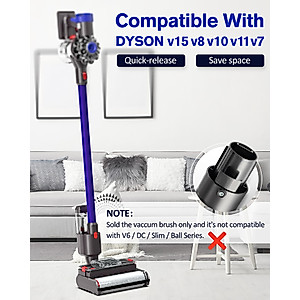 Electric Wet Dry Mopping Head for V15 V8 V7 V10 V11 Vacuum Cleaner, Automatic Cleaning Roller Brush for Hard Floors and Area Rugs, Great for Sticky Messes and Pet Hair