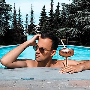 WSNM Copper Coupe Champagne Glasses Set of 2 Steel Vintage Martini Glass Wine Goblet