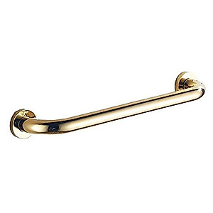 CRODY Bath Wall Attachment Handrails Grab Bar Rails Brass Shower Non-Slip Grab Bar,Wall Mounted Towel Rack Handrail, Bathtub Bathroom Safety Support Rail,Elderly Disabled Pregnant Women Polished Handl