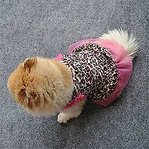 Ice Harnesses Puppy Apparel Summer Dog Cute Cat Dress Small Clothes Leopard Pet Clothes Puppy Coat