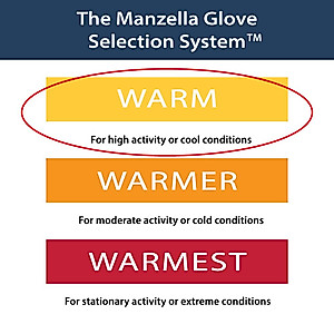 Manzella Men's Power Stretch Lightweight Glove, Touchscreen Capable